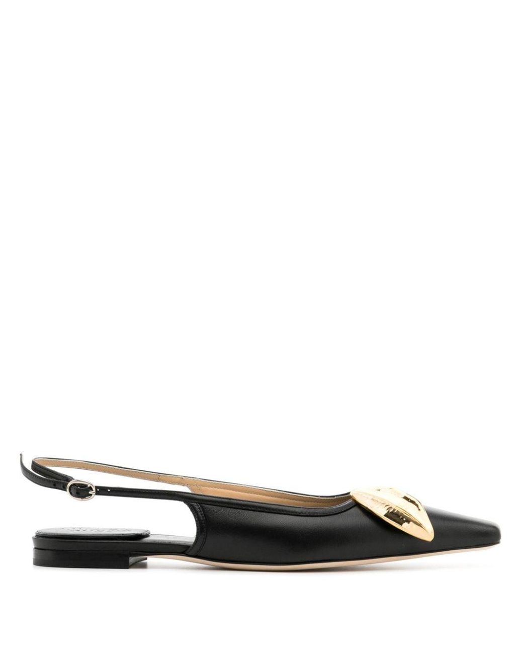 A.W.A.K.E. MODE Amanda Slingback Ballerina Shoes in Black | Lyst