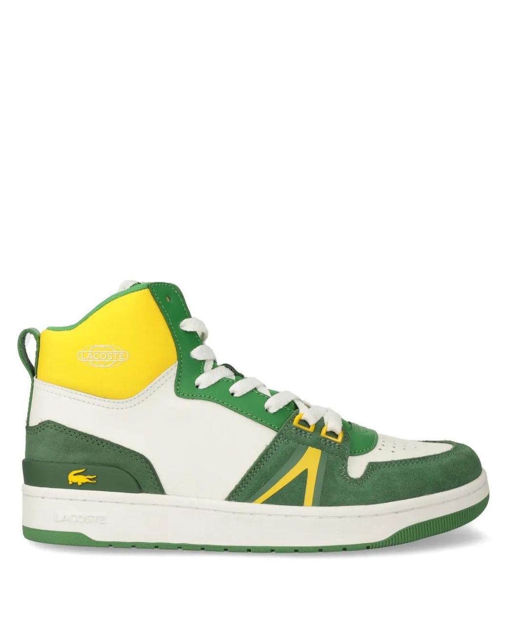 Lacoste L001 Mid Sneakers in Green for Men | Lyst