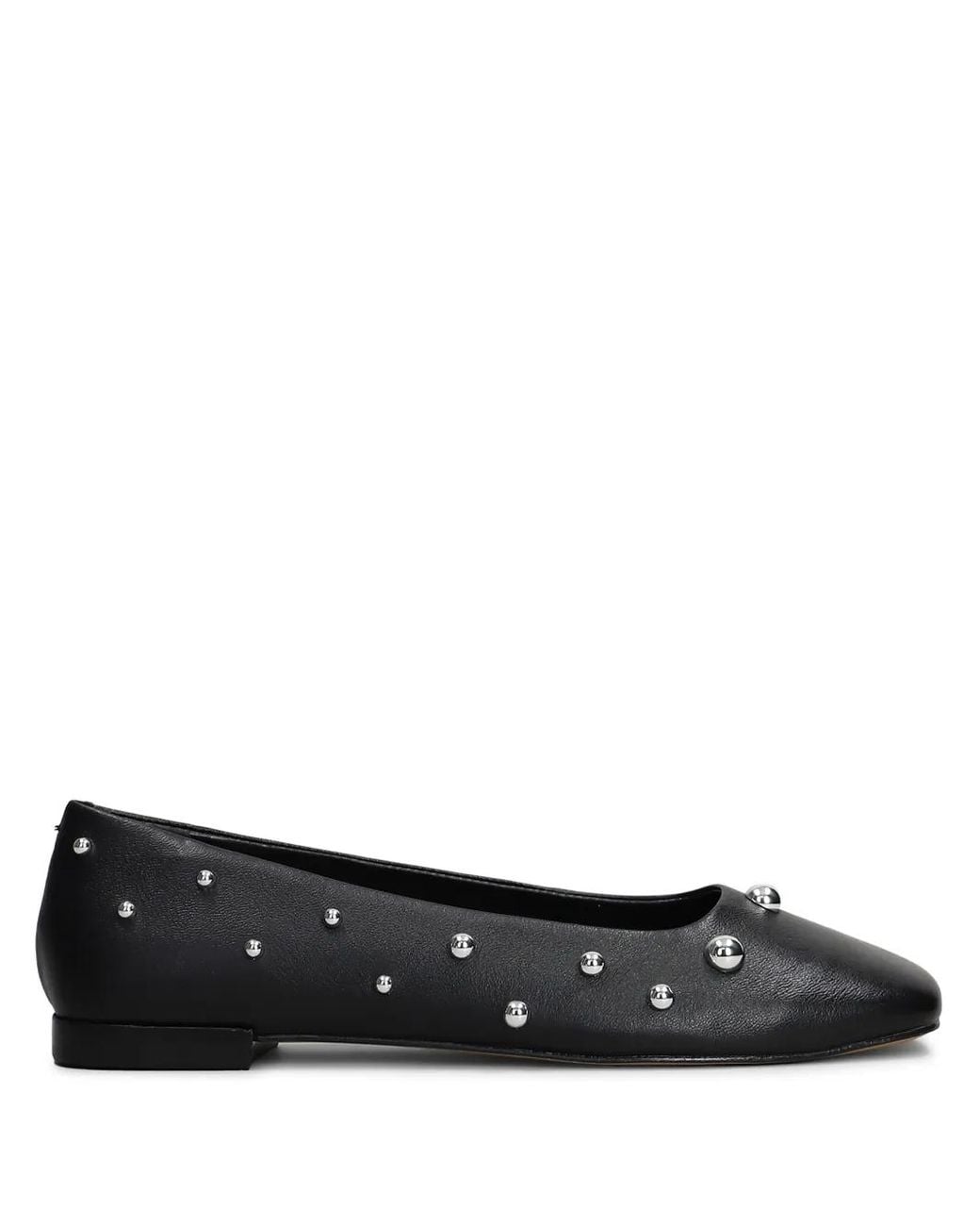 Carrano Stud-Embellished Ballet Flats in Black | Lyst