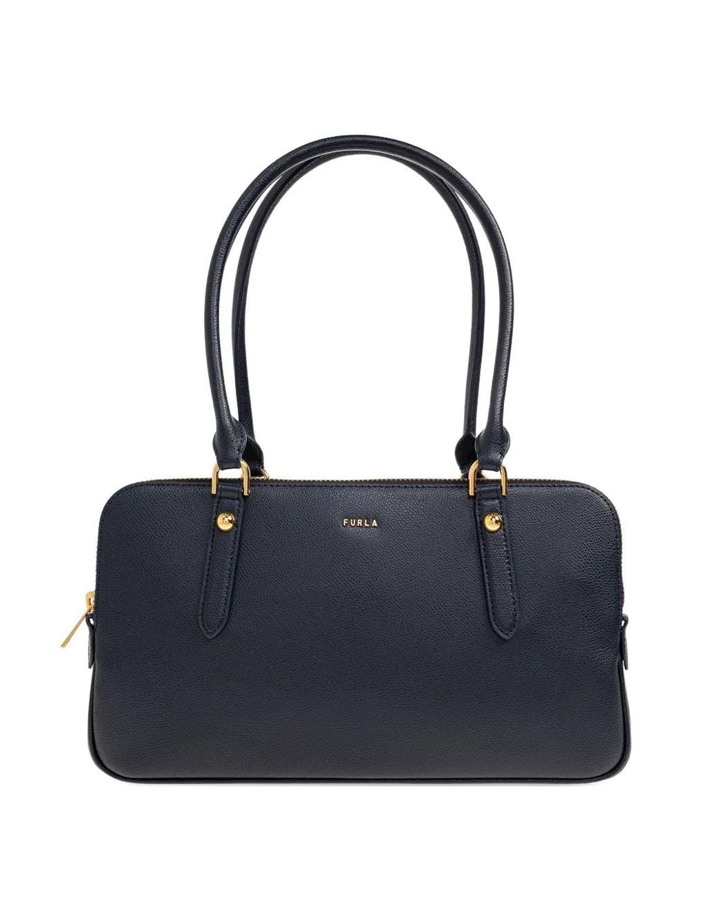 Furla Giulia M Zip Shoulder Bag in Blue | Lyst