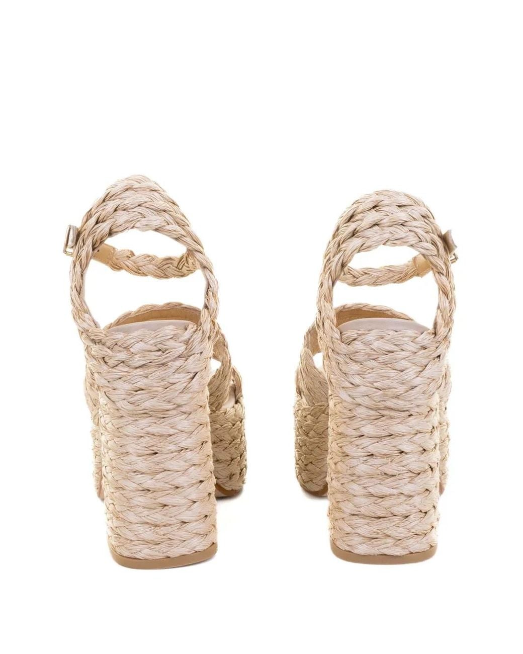 Castañer Fresa Raffia Platform Sandals in Natural | Lyst