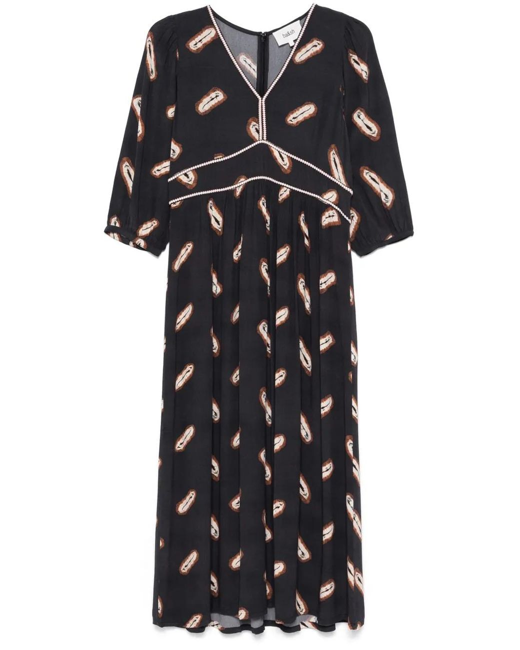 Ba&sh Cassiopee Midi Dress in Black | Lyst