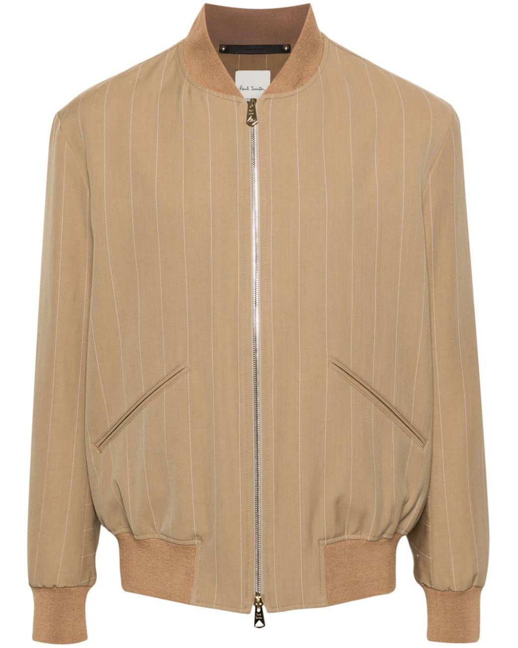 Paul Smith Pinstripe Bomber Jacket in Natural for Men | Lyst Paul Smith Pinstripe Bomber Jacket in Natural for Men | Lyst