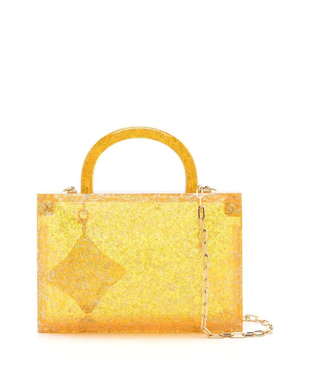 ESTILÉ Mochi Transparent-Design Mini Bag in Yellow | Lyst