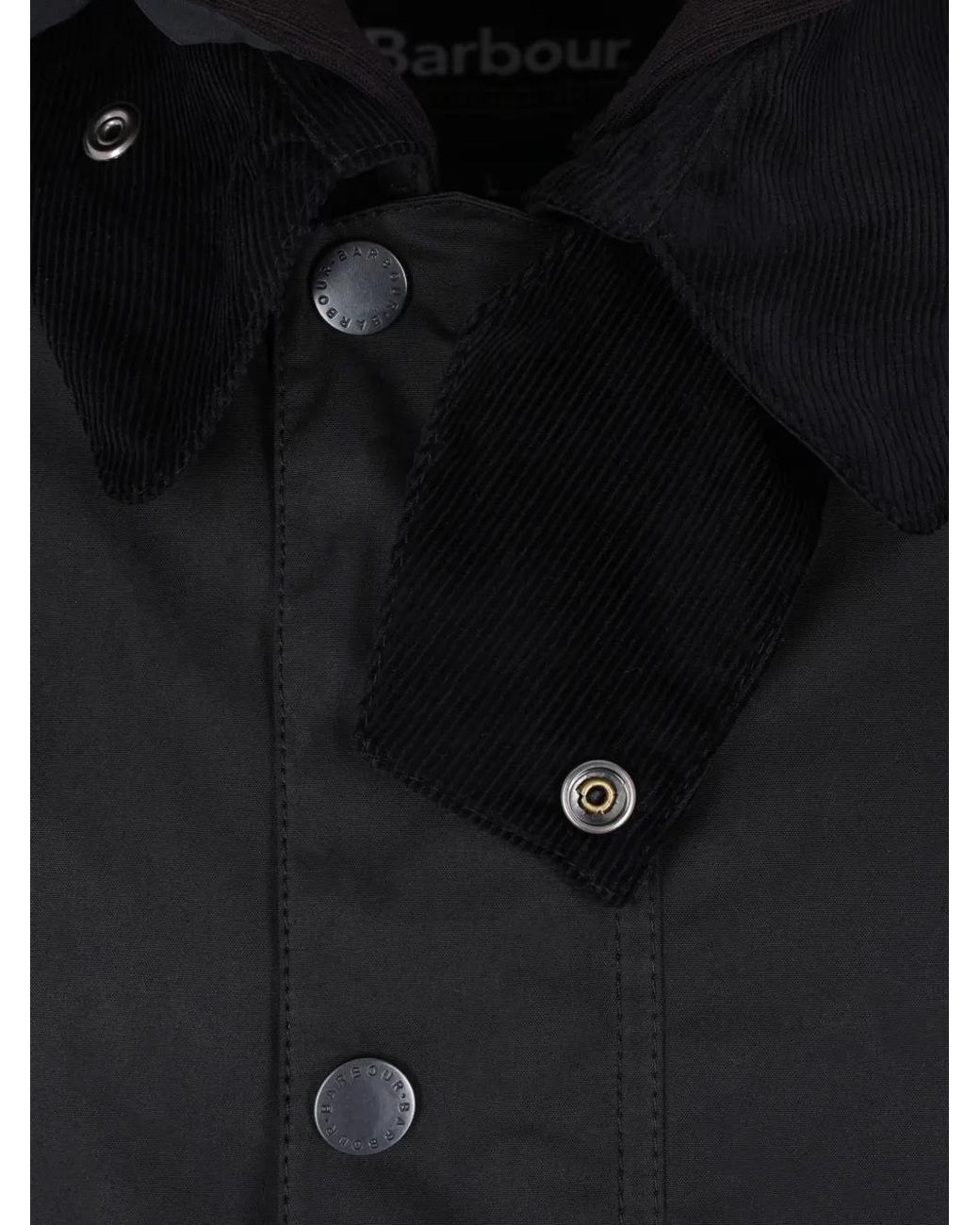 Barbour Modified Solway Waxed Coat in Black for Men | Lyst