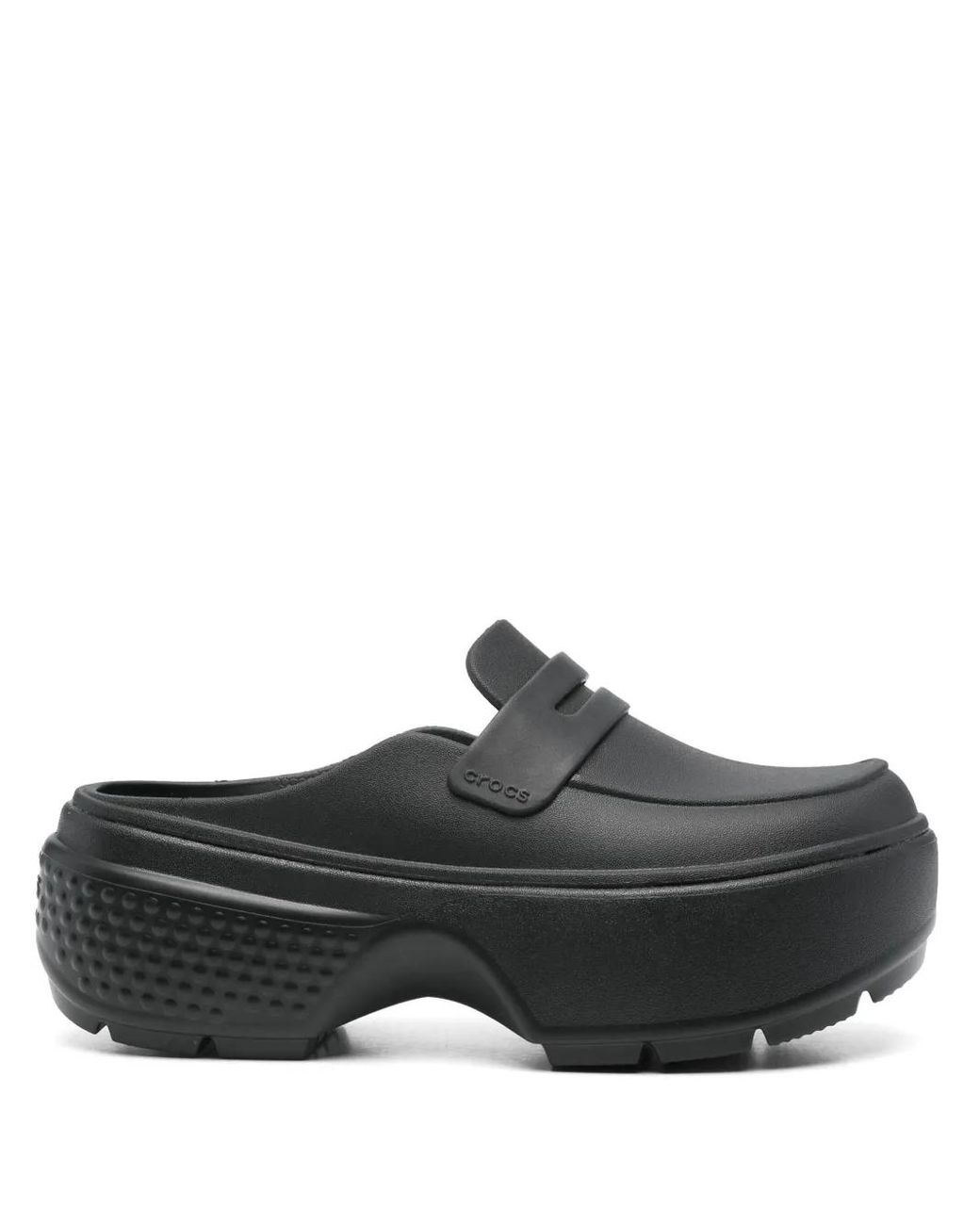 Crocs™ 65Mm Stomp Slippers in Black | Lyst