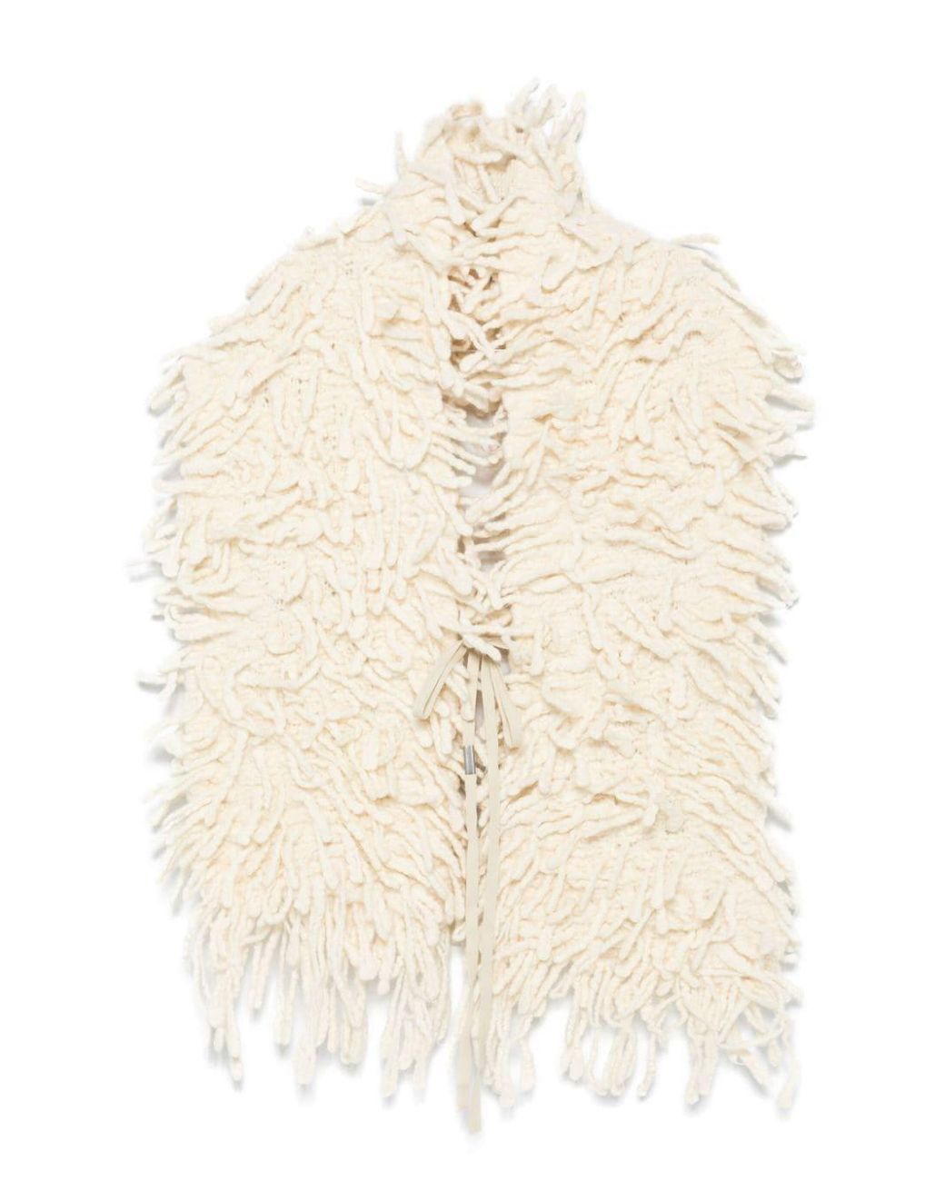 Ann Demeulemeester Sanra Scarf in Natural | Lyst UK