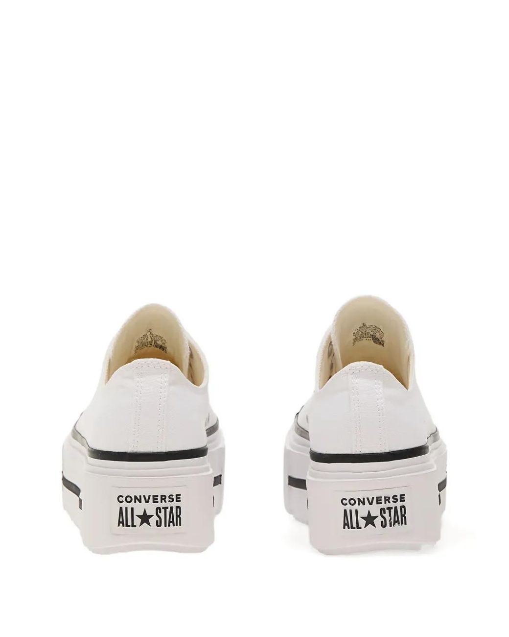 Converse Lift Double Stack Sneakers in White | Lyst