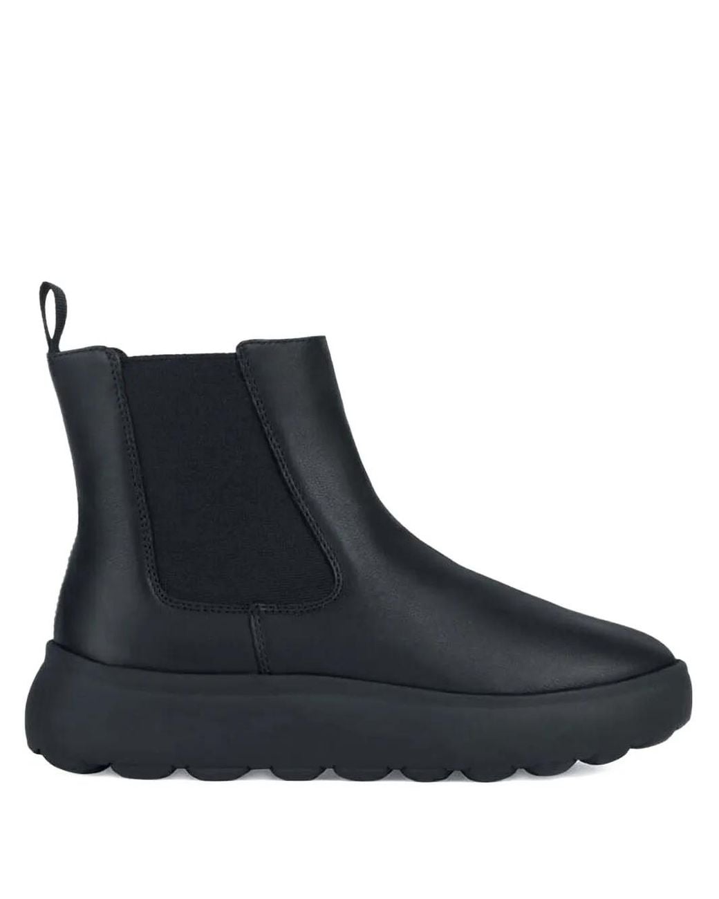 Geox Rubber-Sole Chelsea Boots in Black | Lyst