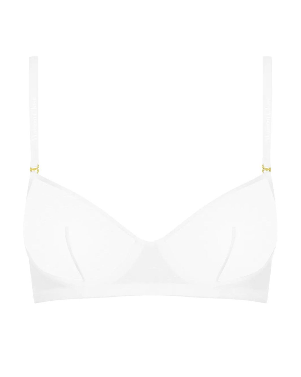 Maison Close Corps À Corps Balconette Bra in White | Lyst