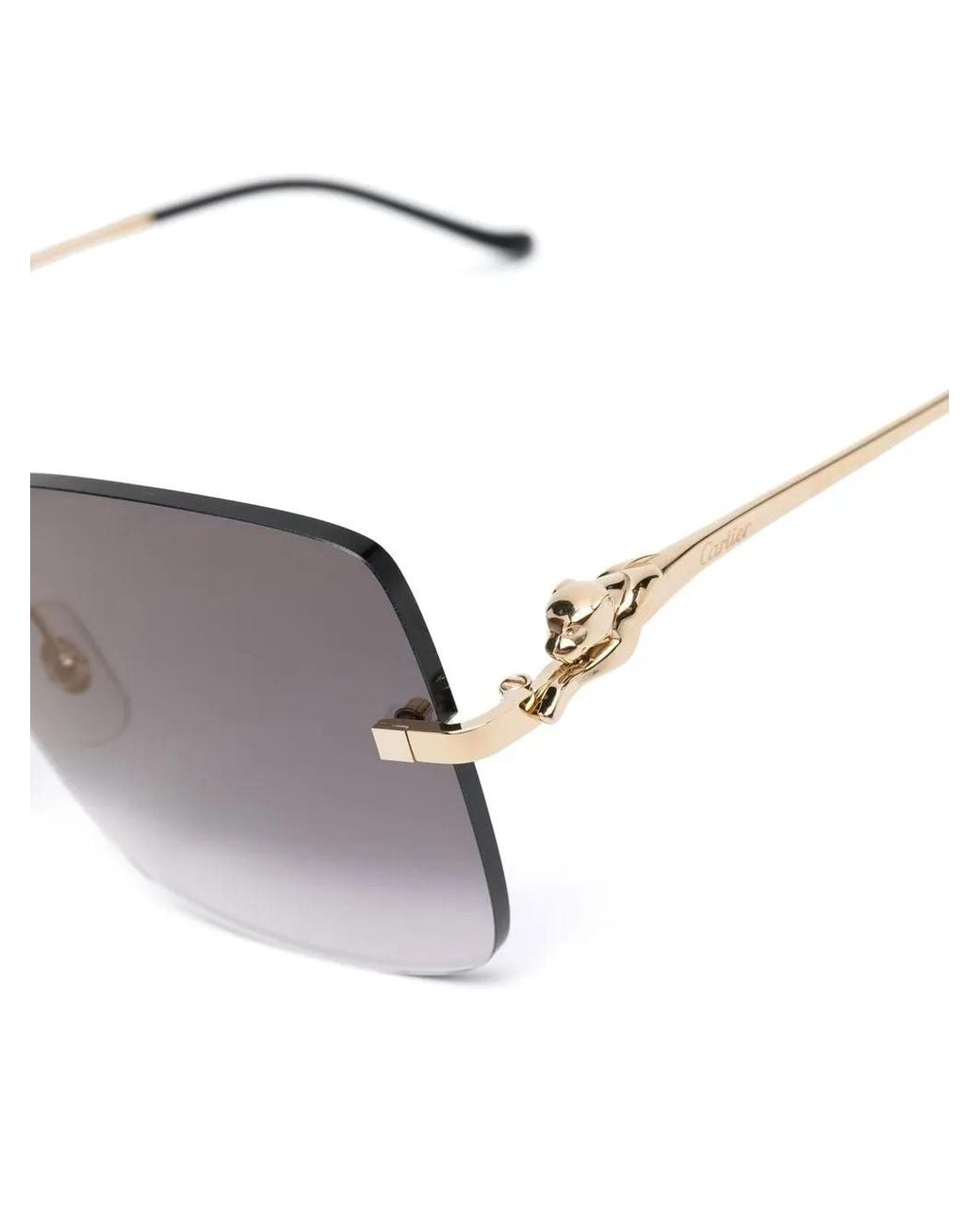 Cartier Gradient-Lens Sunglasses in Brown | Lyst