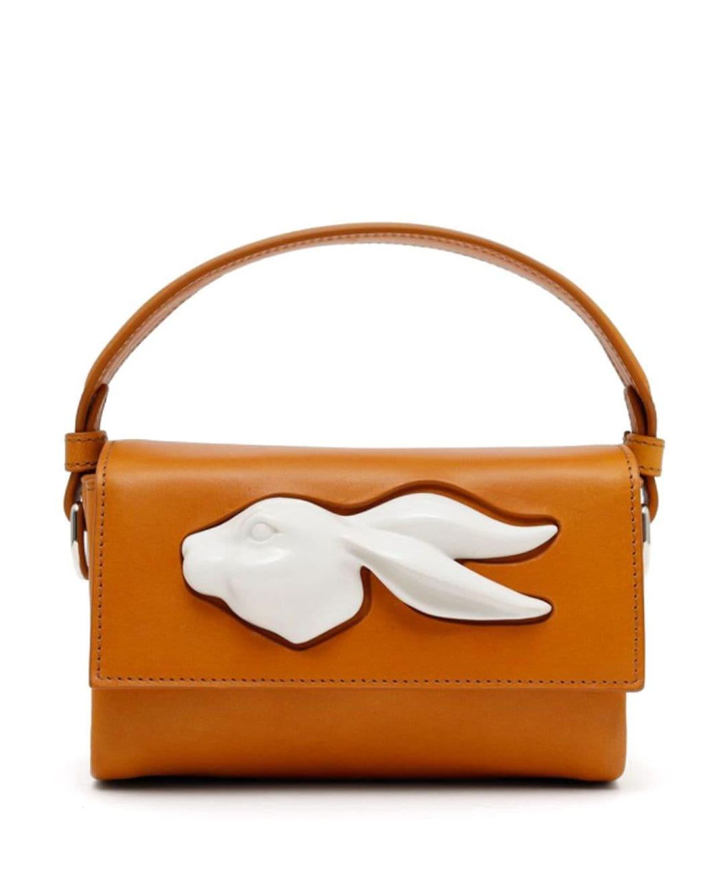 Andres Gallardo Rabbit Motif Two-Way Shoulder Bag in Orange | Lyst