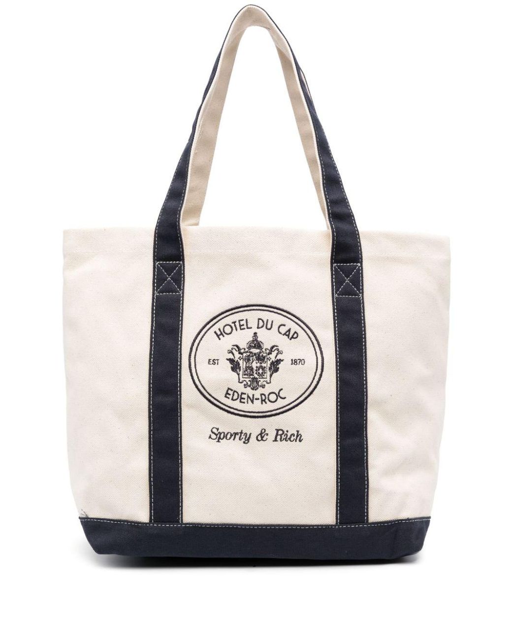 Sporty & Rich Hotel Du Cap Eden-roc Tote Bag in White | Lyst