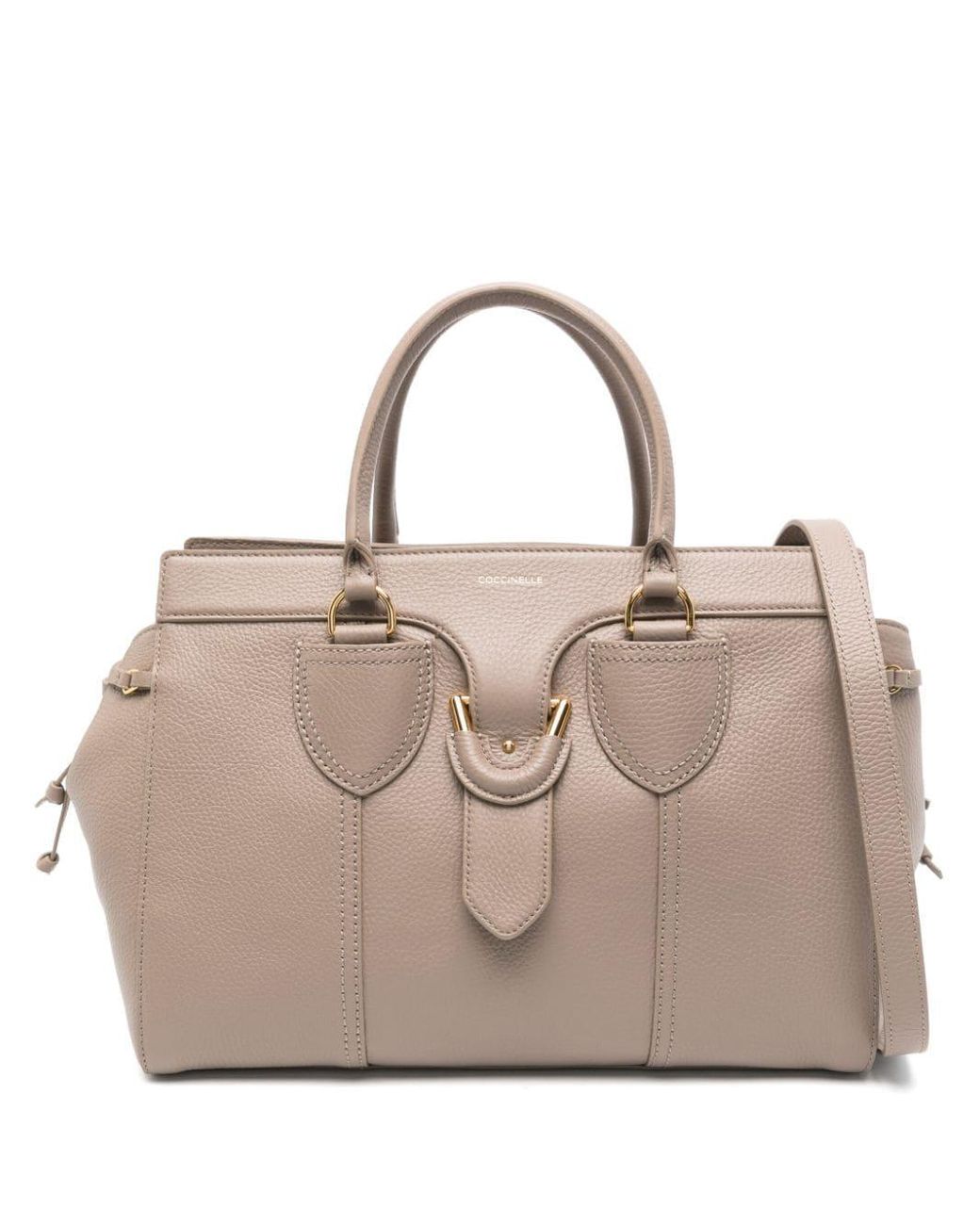 Coccinelle York Tote Bag in Natural | Lyst UK