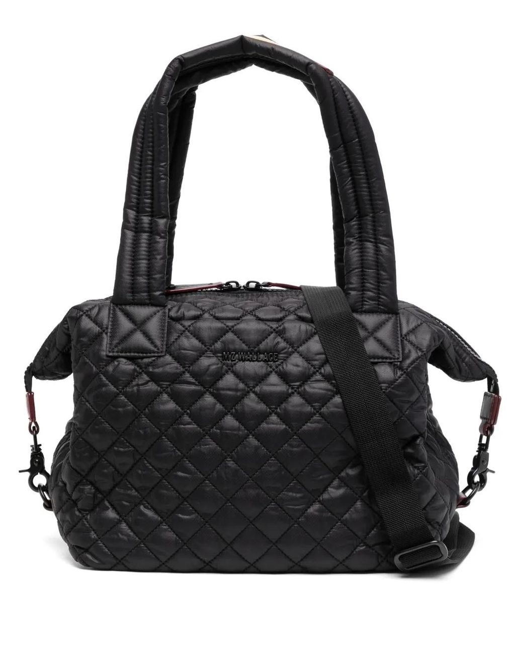 MZ Wallace Medium Sutton Deluxe Shoulder Bag in Black | Lyst