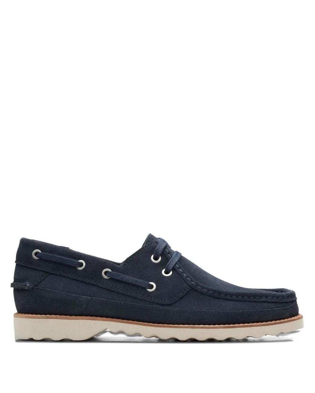 Clarks Durleigh "Sail" Boat Shoes in Blue for Men | Lyst