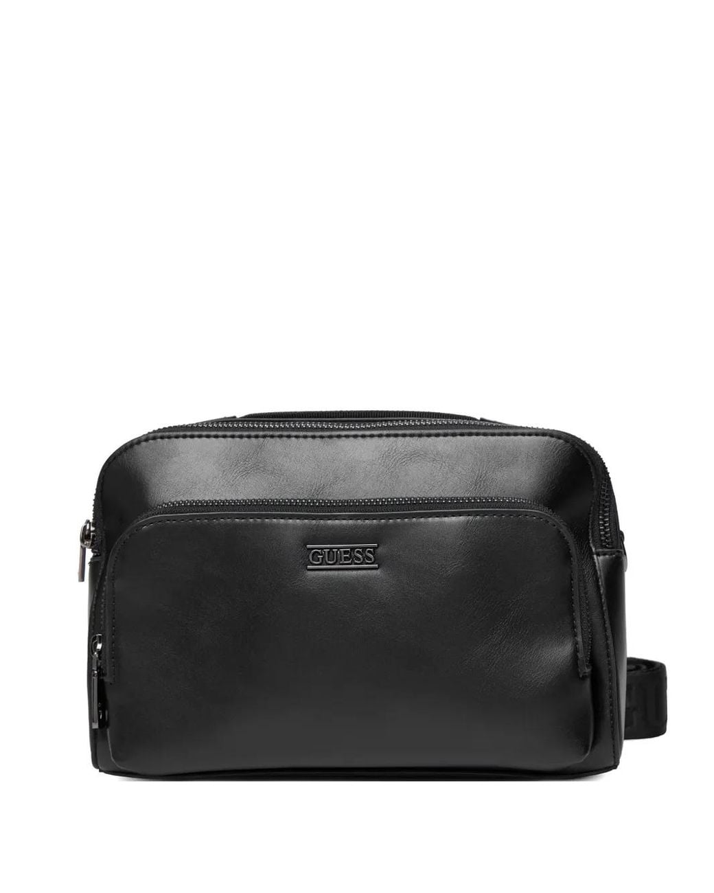 Guess Zip Shoulder Bag in Black for Men | Lyst UK