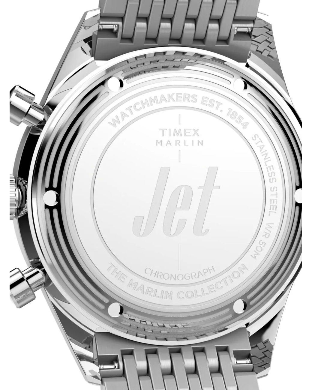 Timex Marlin Jet Chronograph 40Mm in White for Men | Lyst