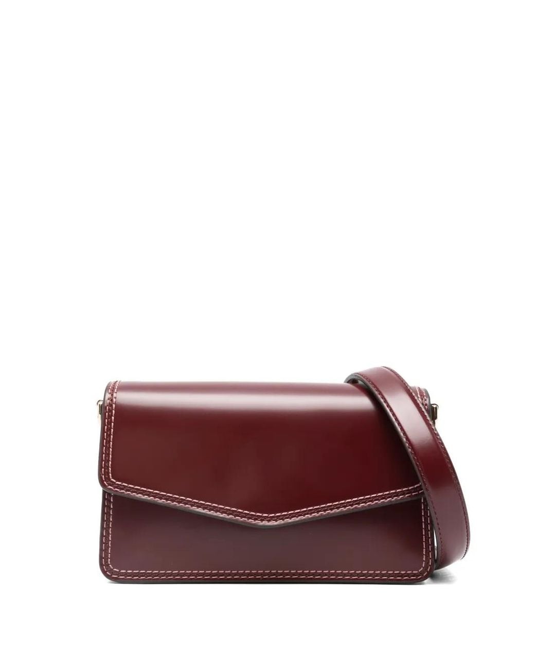 Aspinal of London Eliza Leather Mini Bag in Purple | Lyst