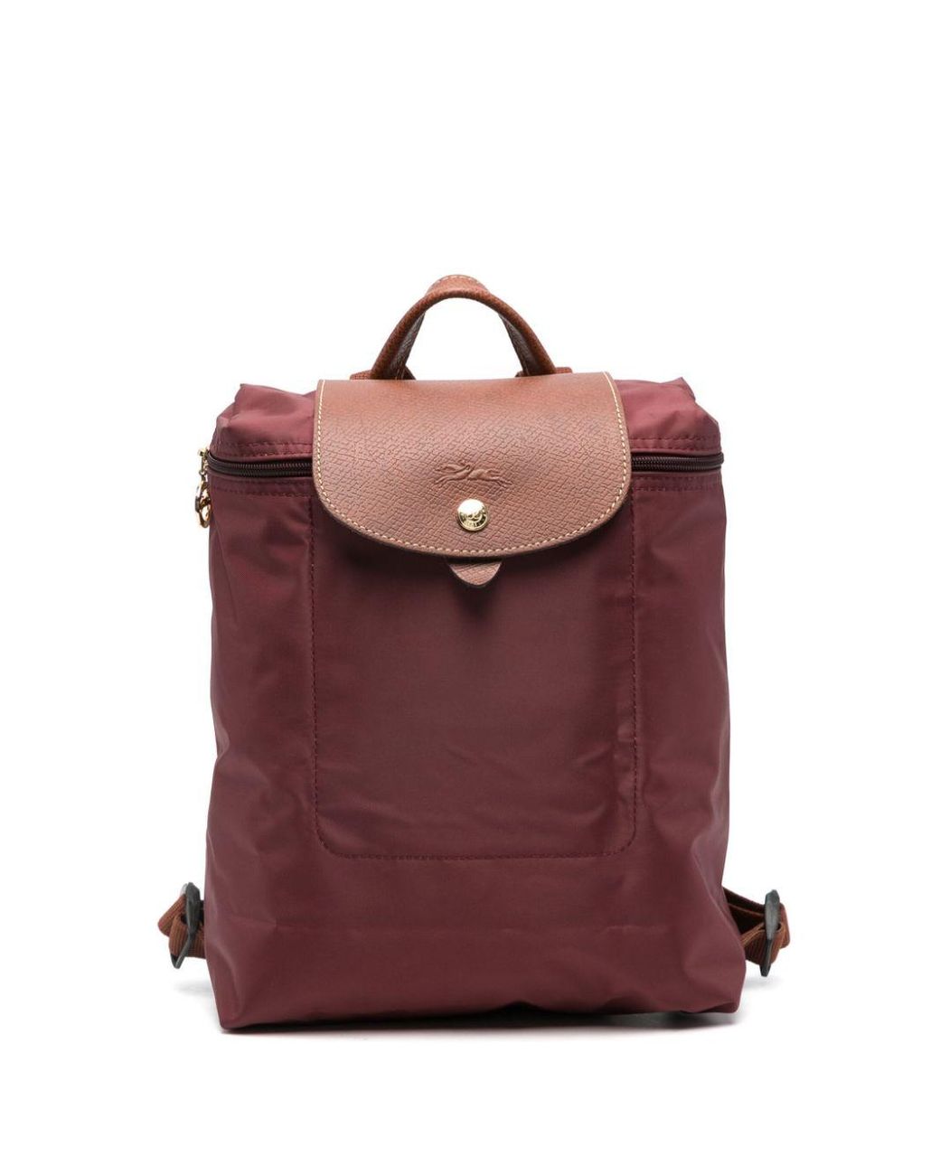 Longchamp Medium Le Pliage Original Backpack in Red | Lyst
