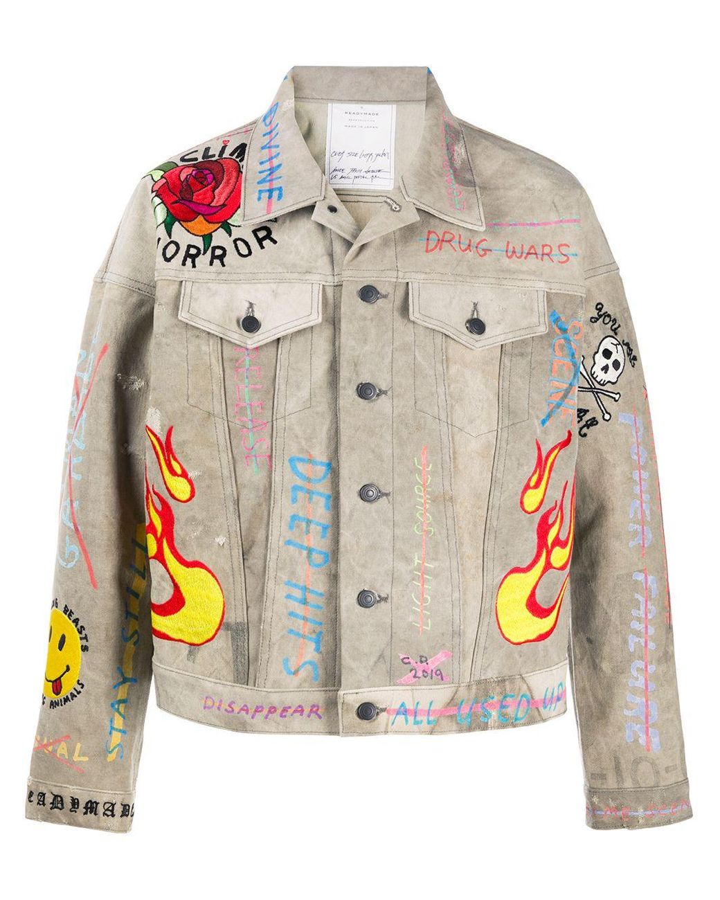 READYMADE Embroidered Denim Jacket for Men | Lyst