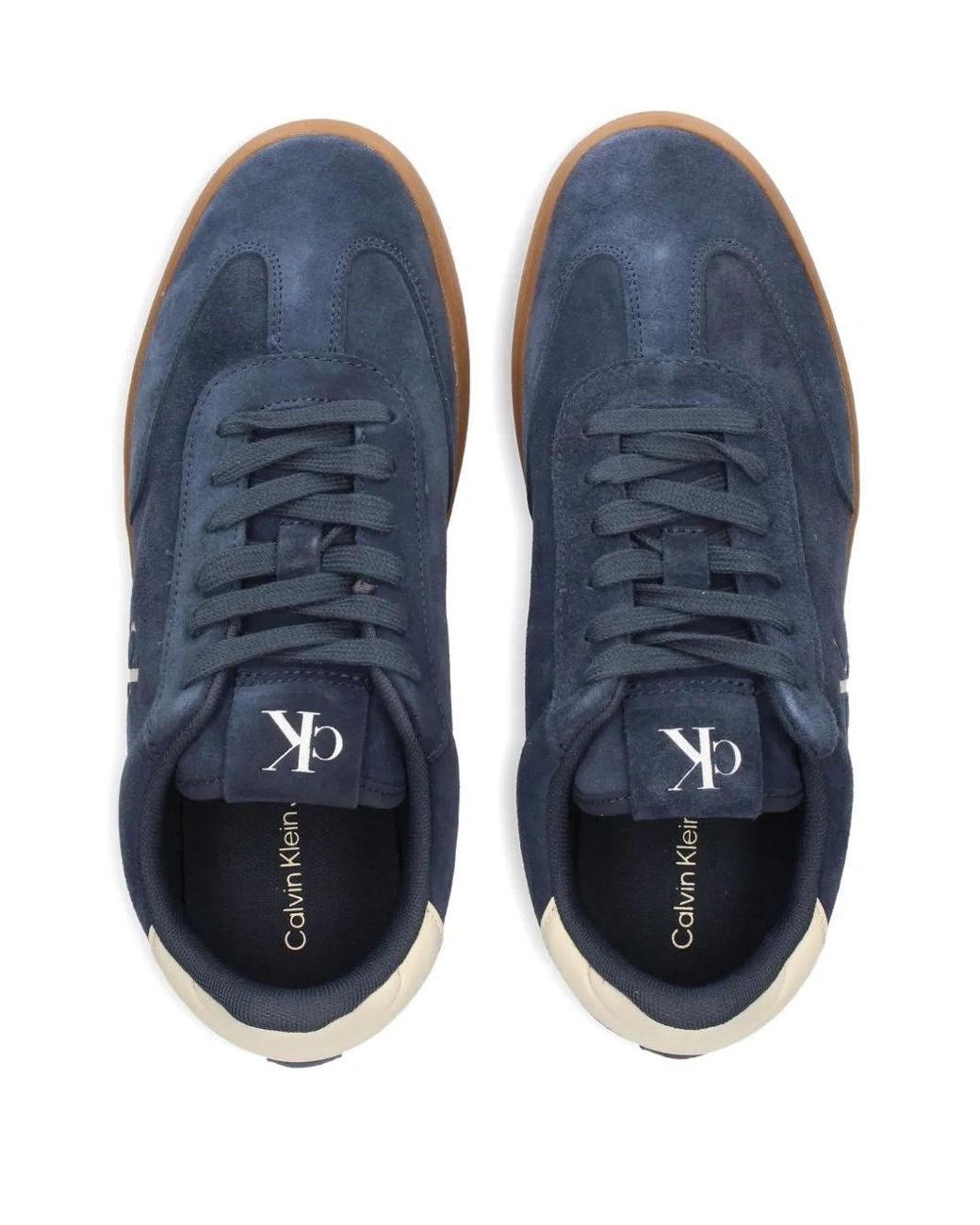 Calvin Klein Blue Suede Shoes Mens