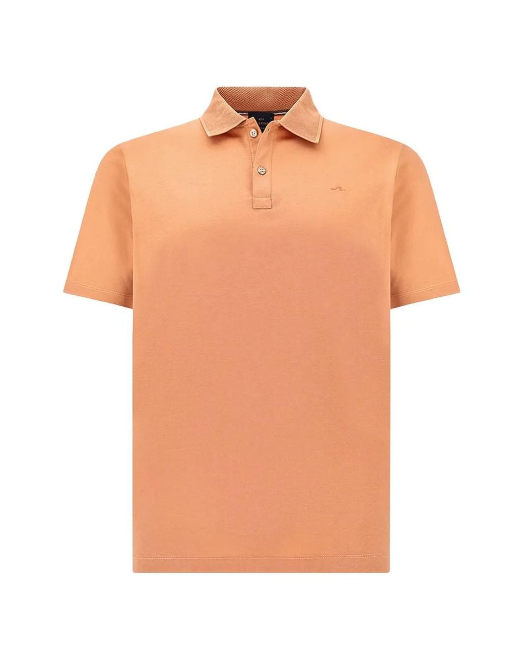 Paul & Shark Logo-Detail Polo Shirt in Orange for Men | Lyst UK