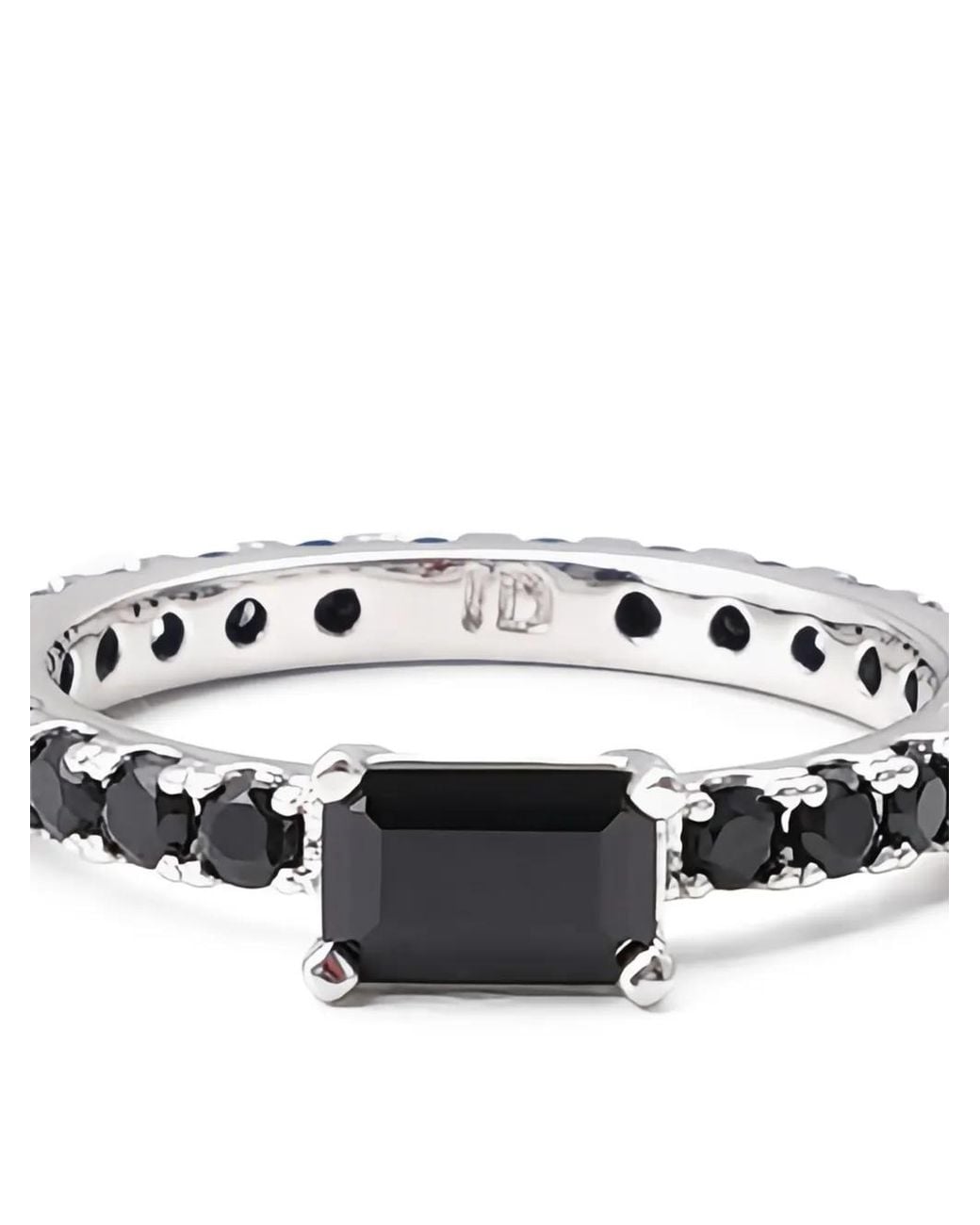 Izabel Display Ultra Slim Band Ring in White | Lyst