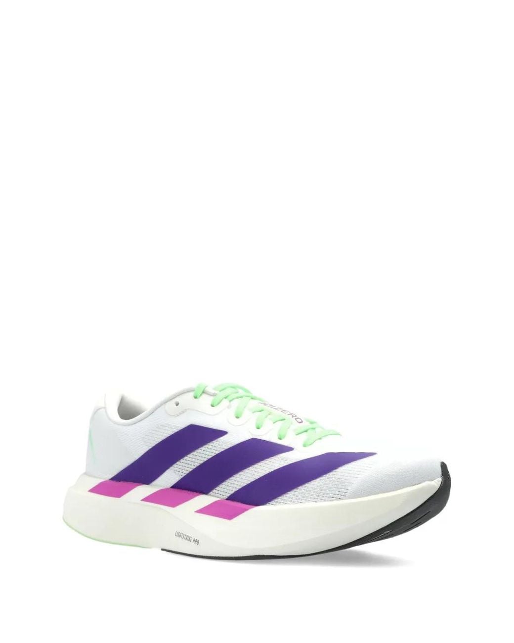 adidas Adizero Evo Three-Striped Sneakers in White | Lyst