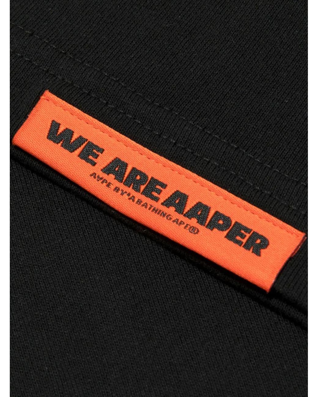 Aape By A Bathing Ape Long-Sleeve Logo T-Shirt in Black for Men | Lyst