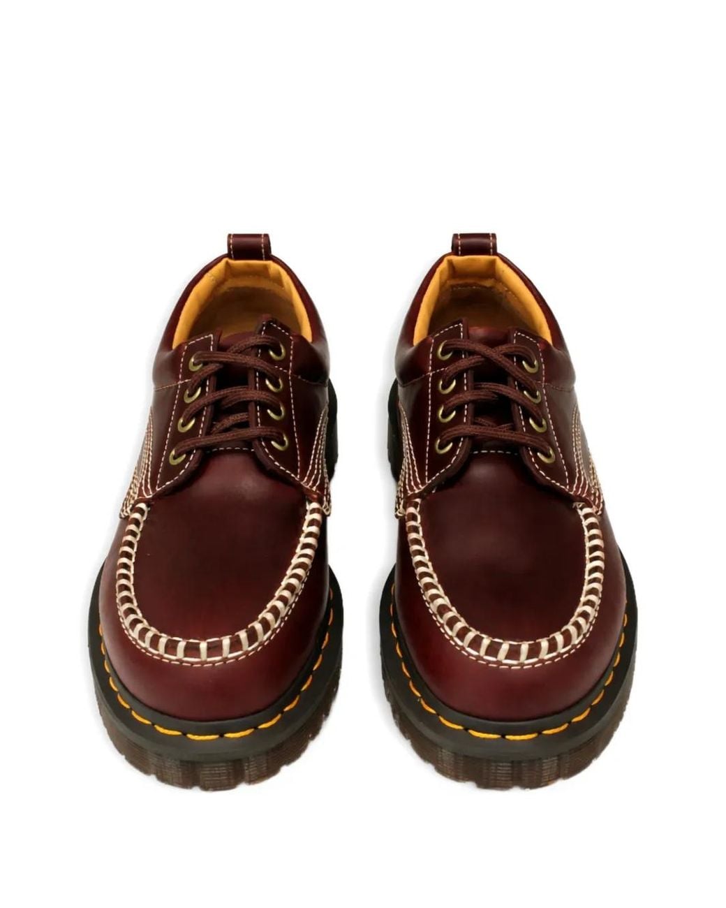 Dr. Martens Derbies Lowell En Cuir in Brown | Lyst