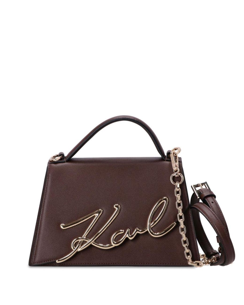 Karl Lagerfeld K/Signature Tote Bag in Brown | Lyst UK