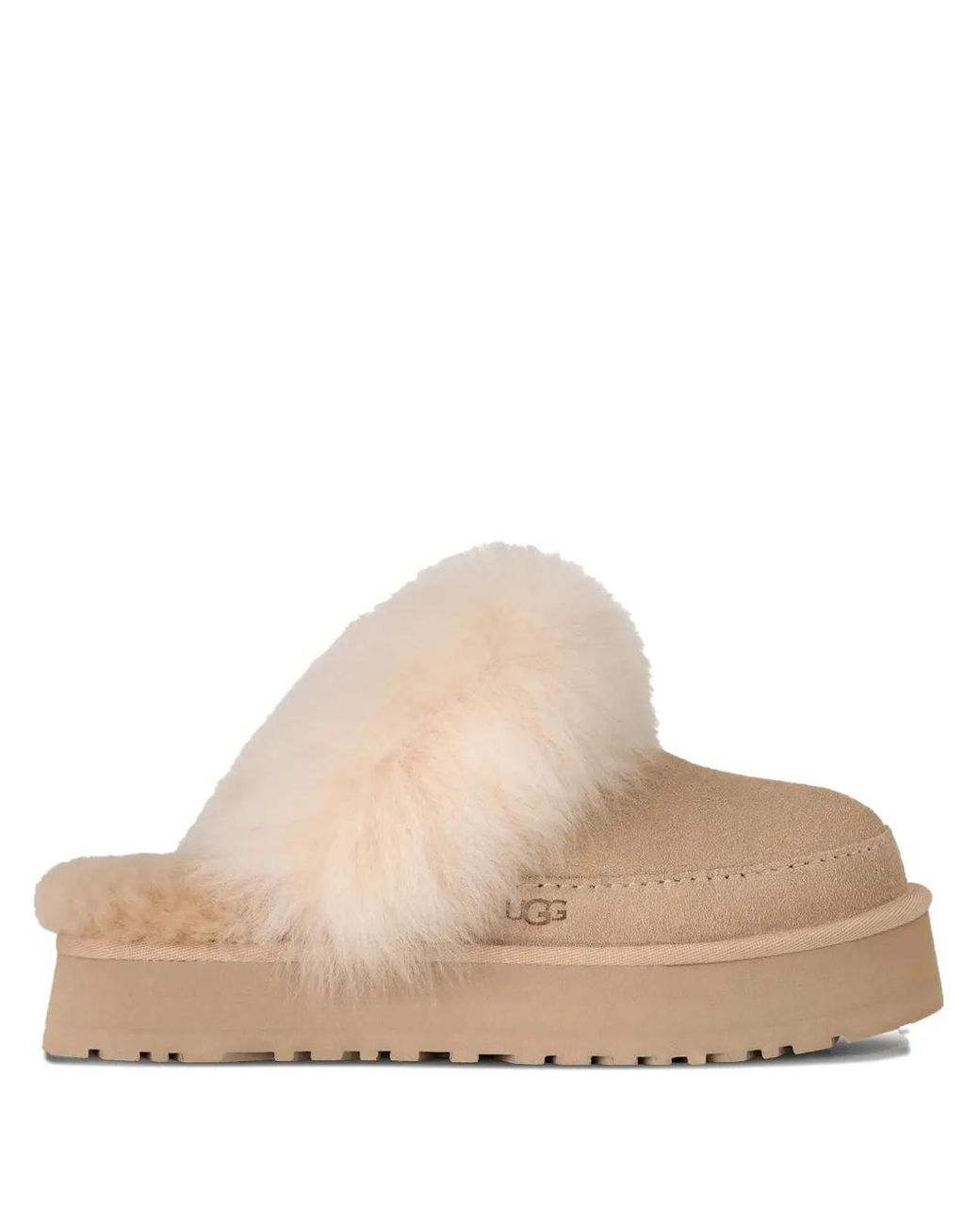 UGG Disquette Chalet Platform Mules in Natural | Lyst
