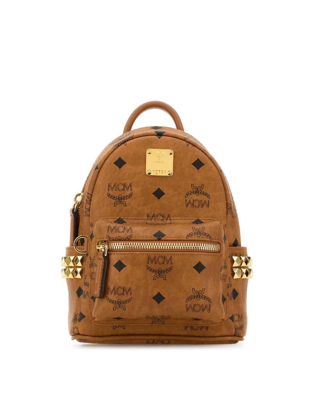 MCM Mini Stark Backpack in Brown | Lyst