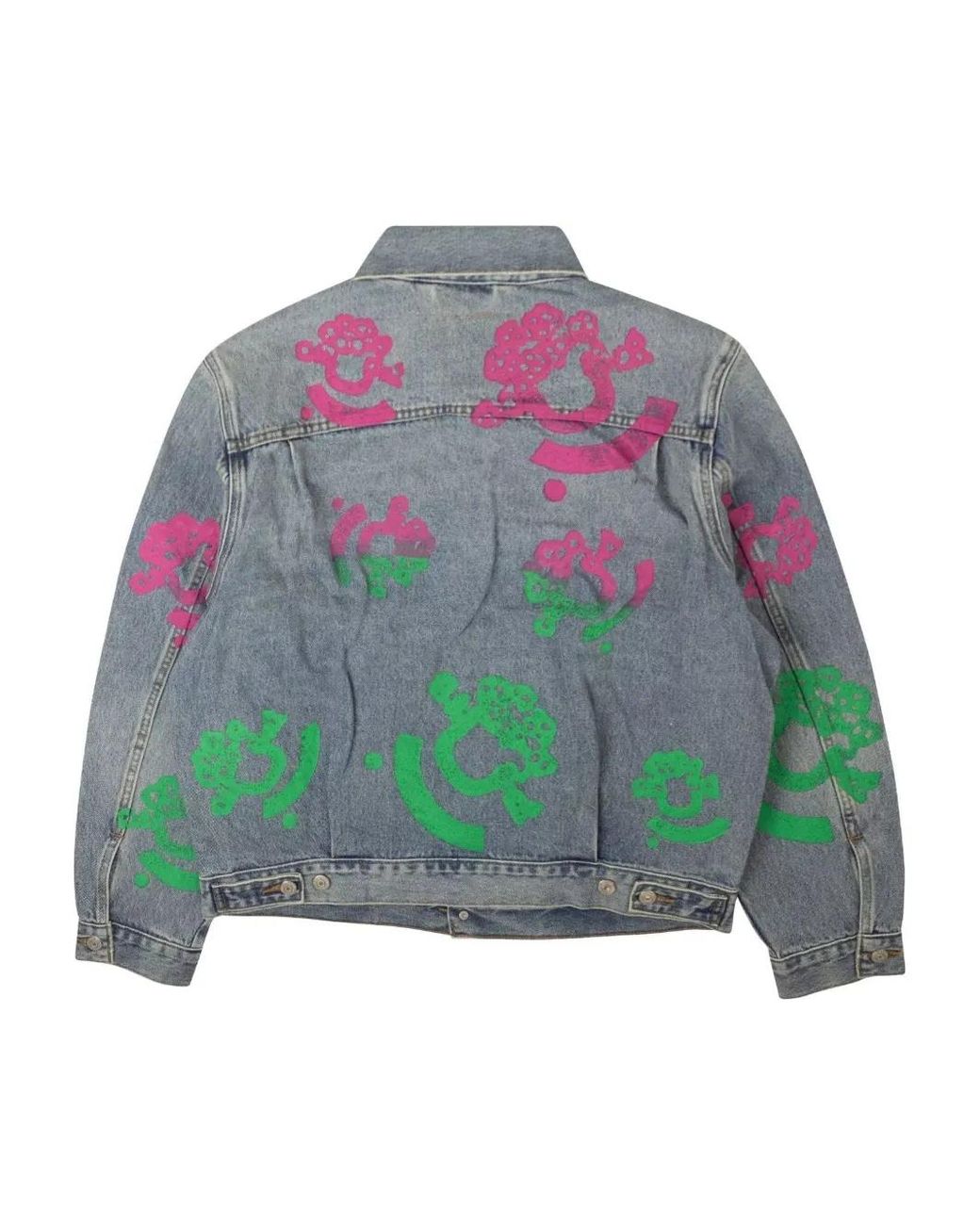 DENIM TEARS Bstroy Tears Type-2 Denim Jacket in Green for Men | Lyst