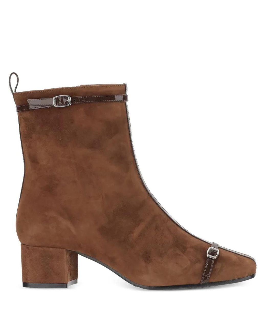 CAREL PARIS 40Mm Start Suede Boots in Brown | Lyst