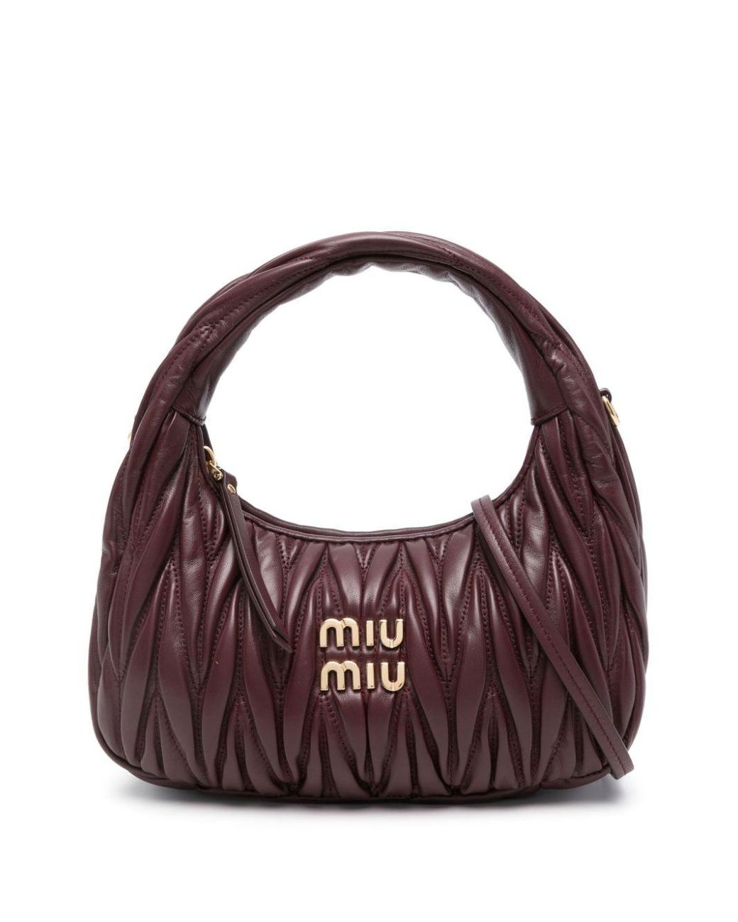 Miu Miu Wander Tote Bag in Purple | Lyst UK