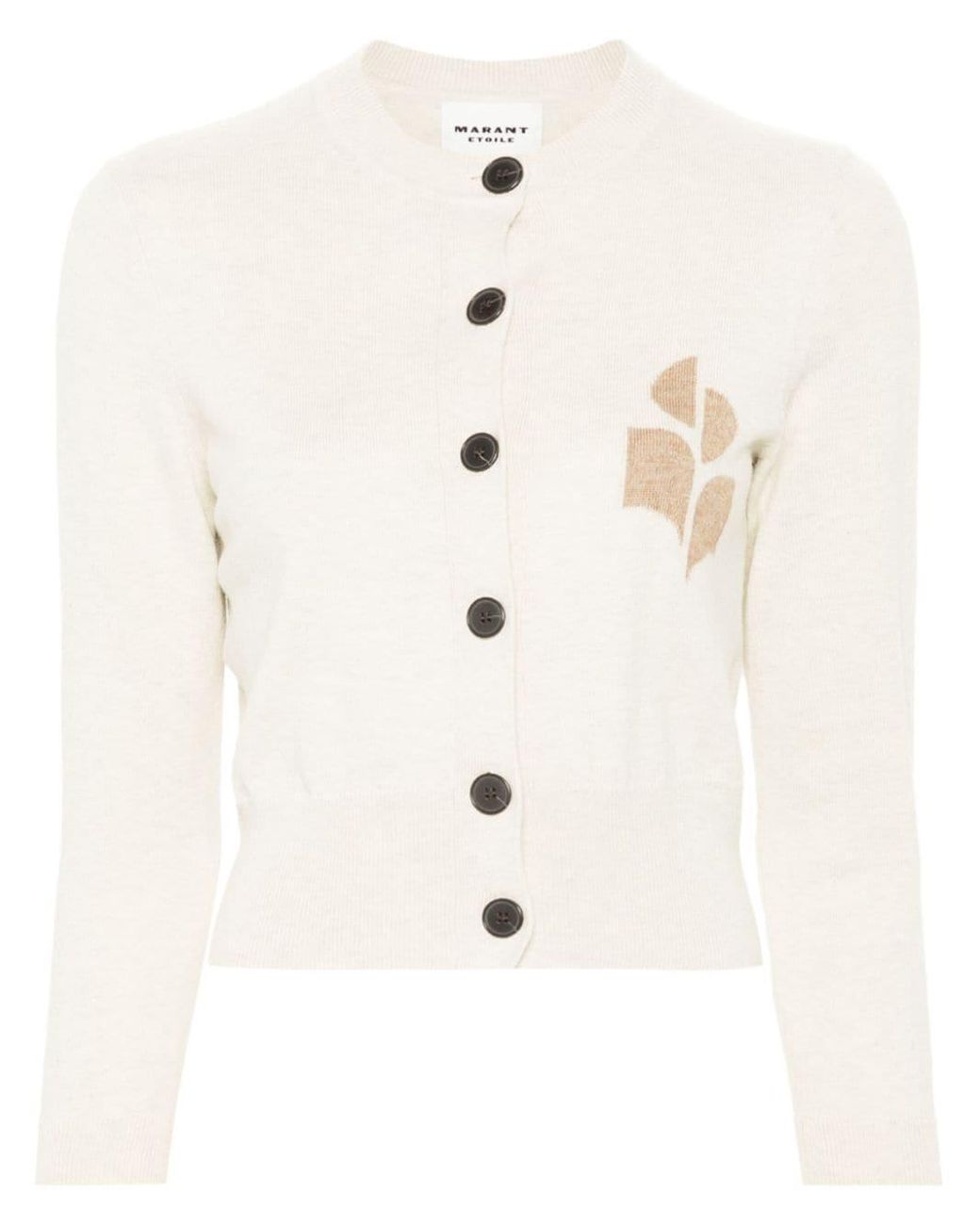 Isabel Marant Newton Cardigan in Natural | Lyst