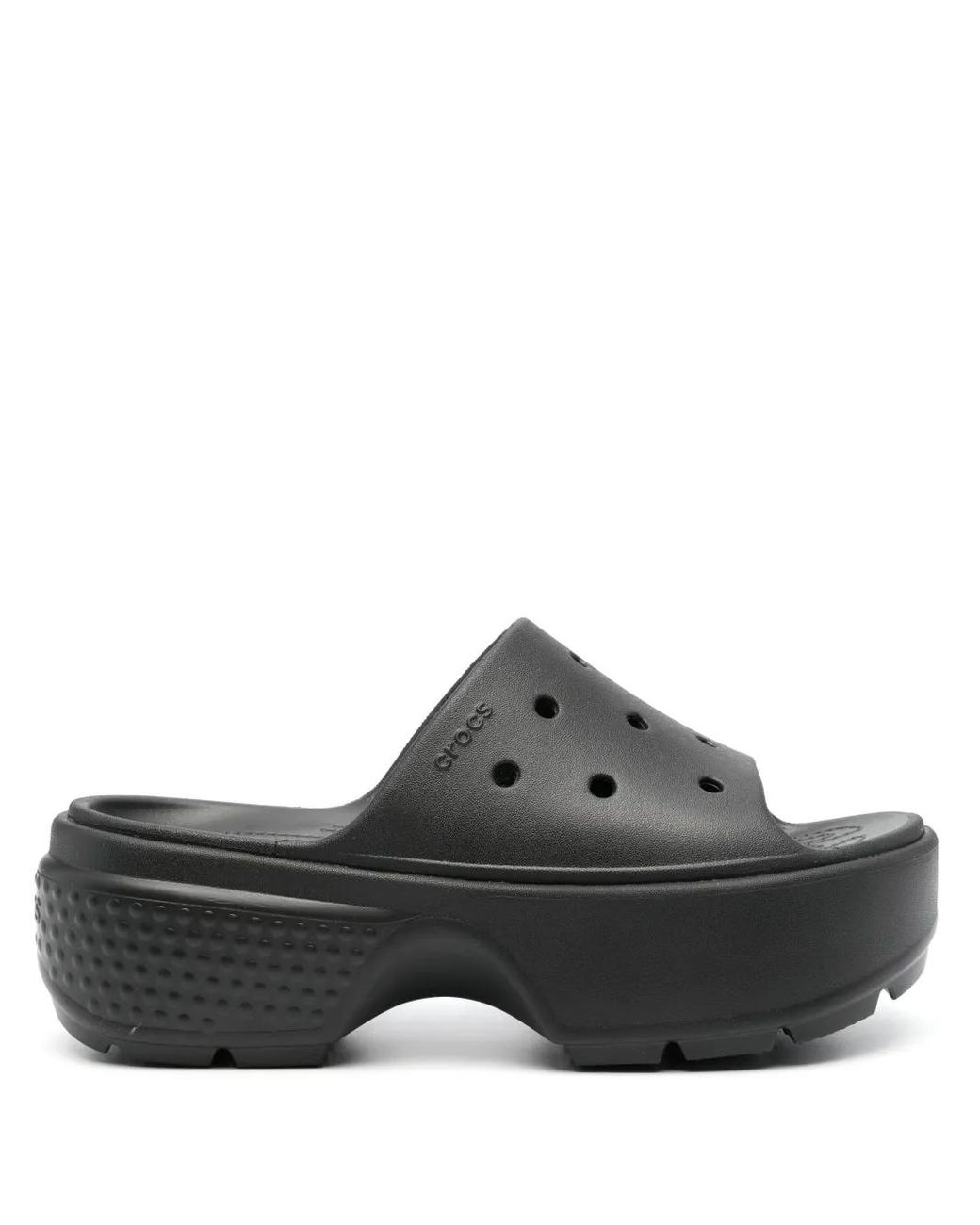 Crocs™ Stomp Platform Slides in Gray | Lyst