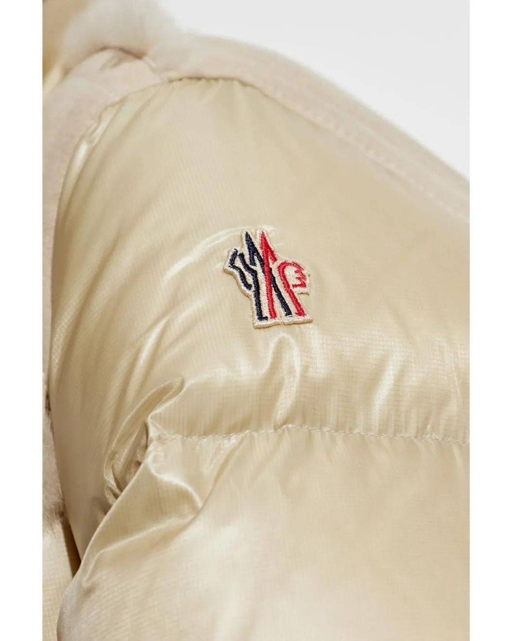 Moncler Esquel Puffer Jacket in Natural | Lyst