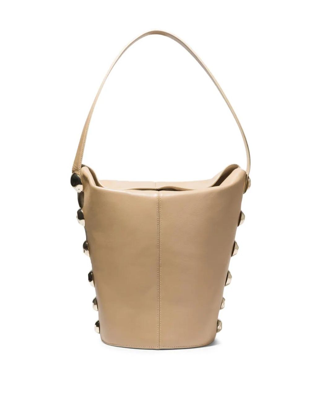 Jonathan Simkhai Amaya Studded Bucket Bag in Natural | Lyst