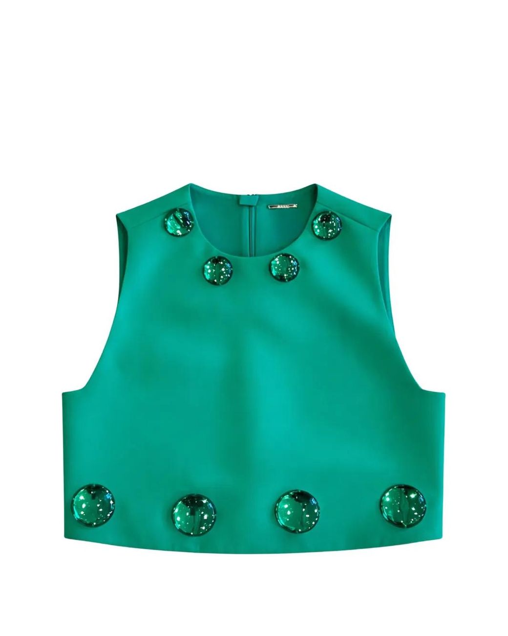 Alexis Embellished Top in Green | Lyst Canada