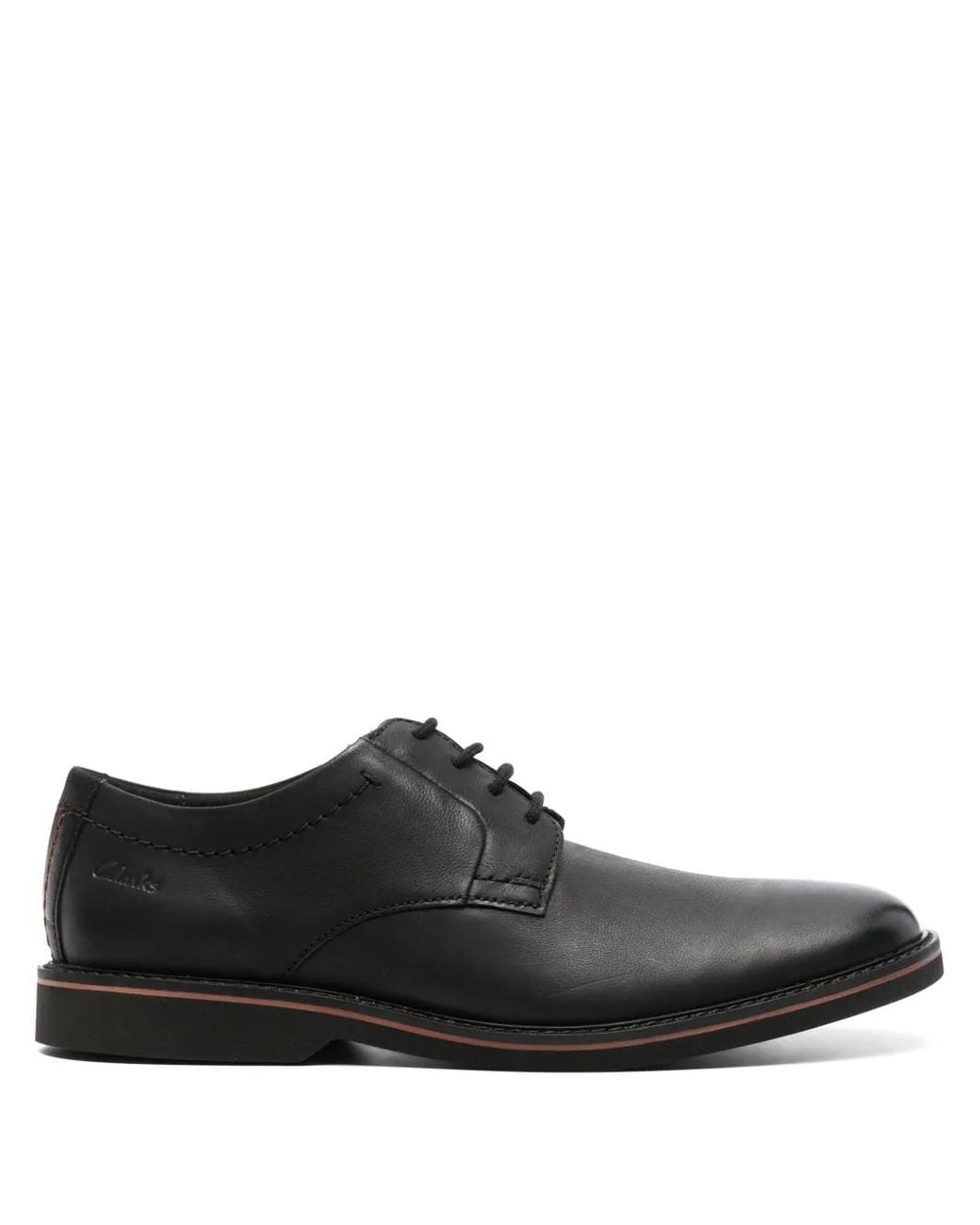 Clarks Atticus Ltlace Leather Derby Shoes in Black for Men | Lyst