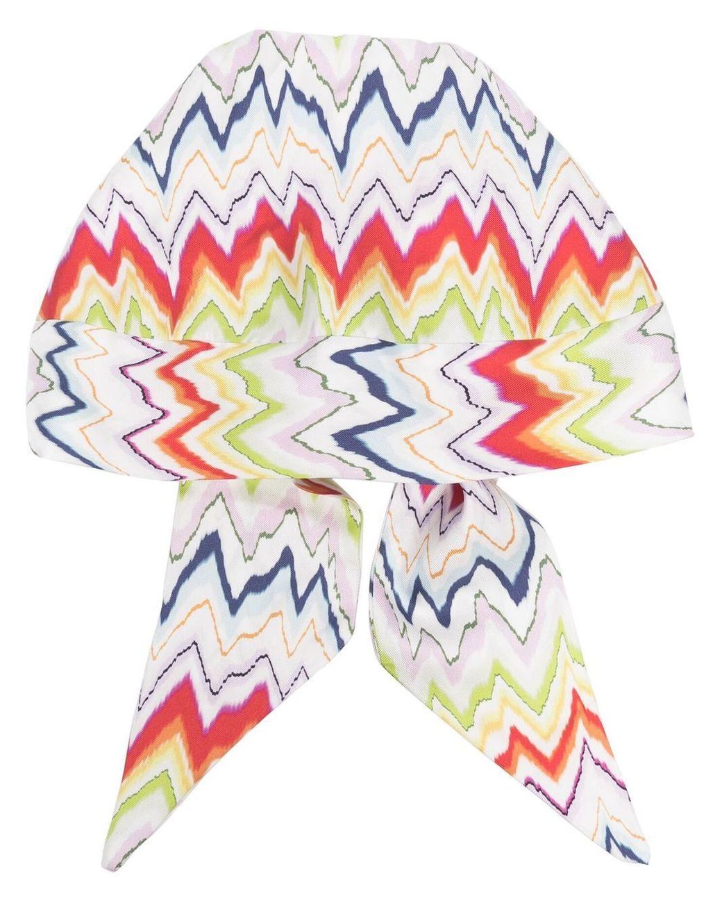 Missoni Zig-zag Silk Hat in White | Lyst Missoni Zig-zag Silk Hat in White | Lyst
