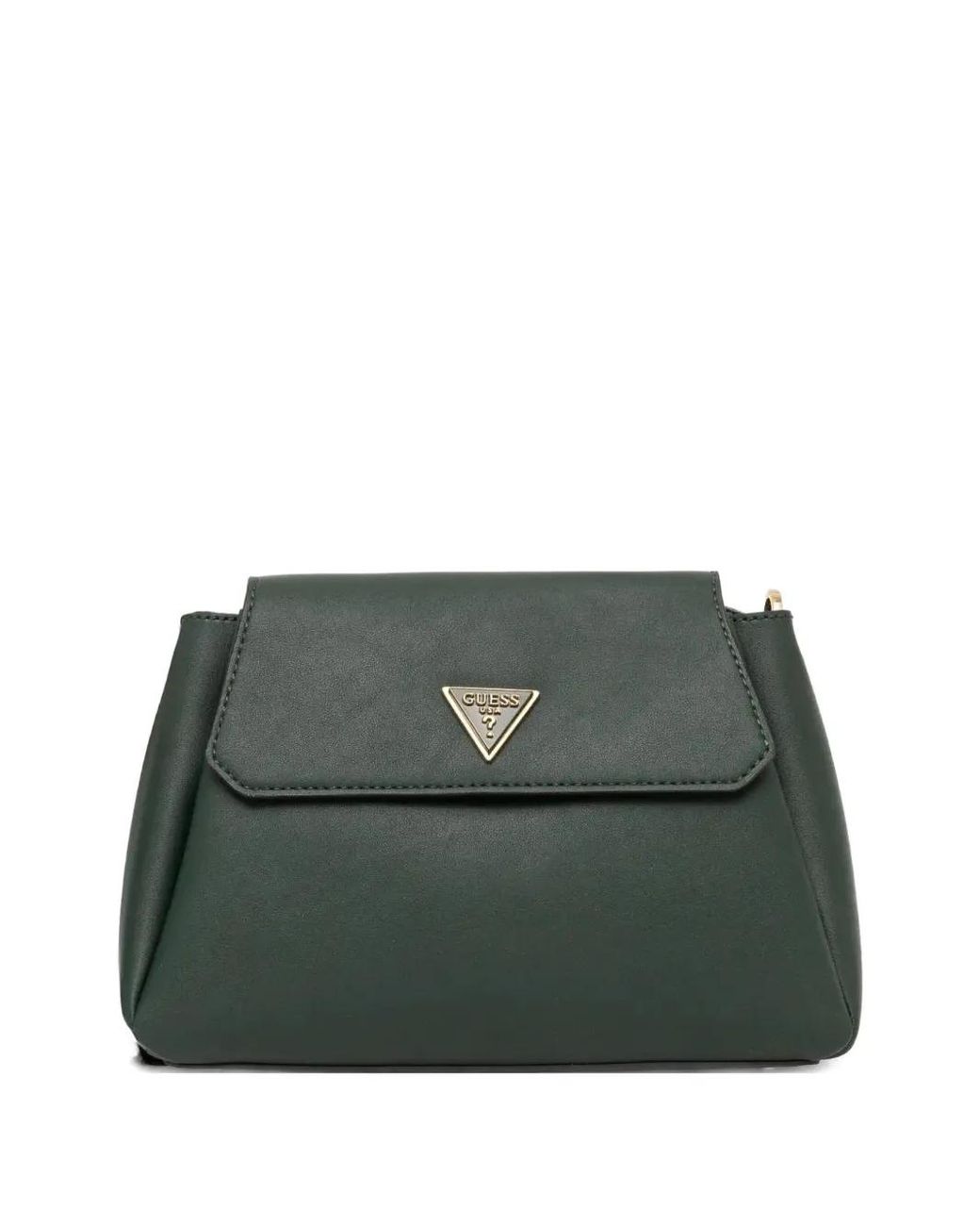 Guess Triangle-Logo Crossbody Bag in Green | Lyst