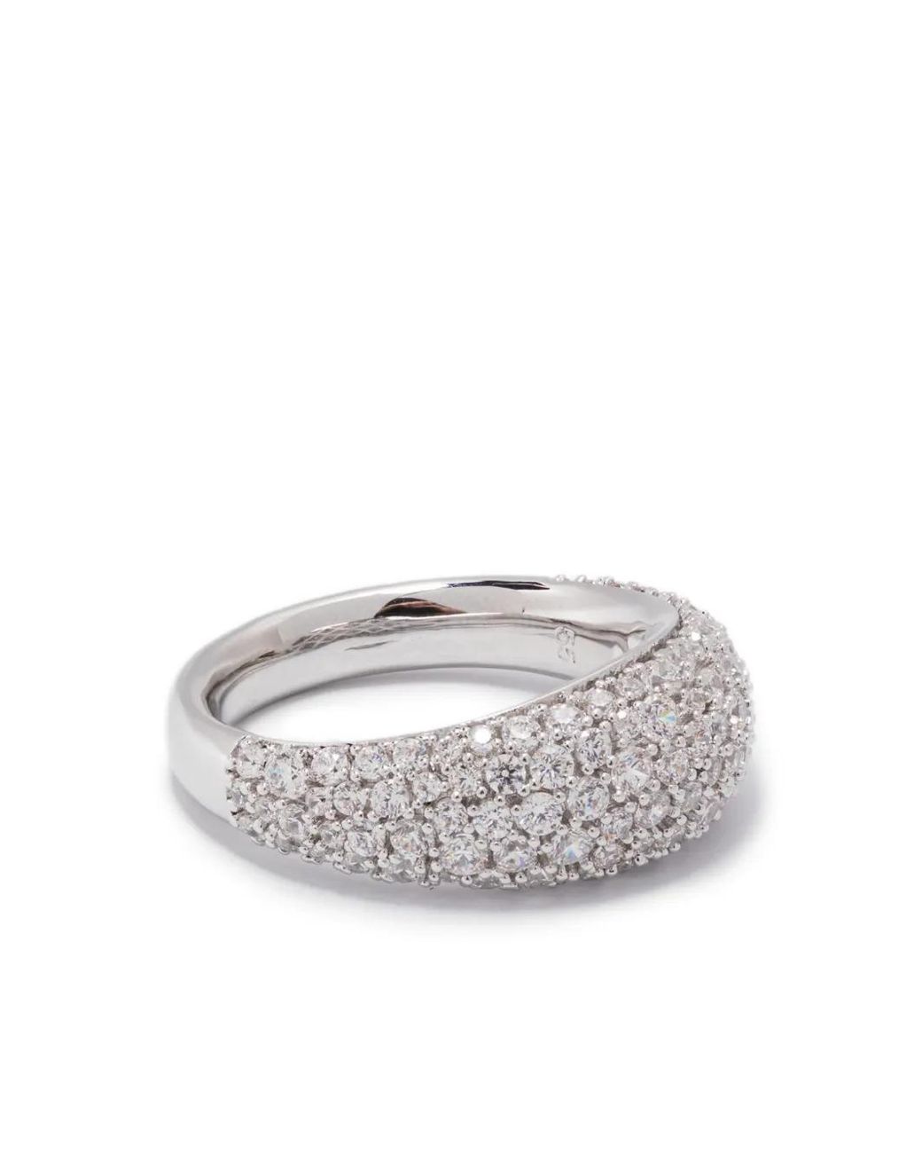 Swarovski Sublima Pavé-Set Dome Ring in White | Lyst UK