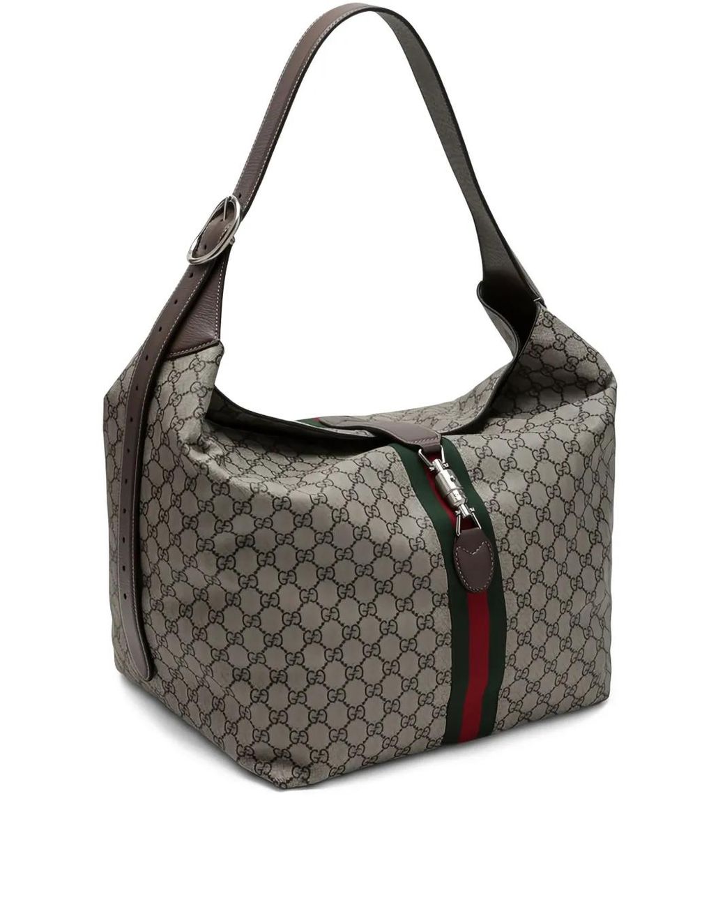 Gucci Gg Supreme Shoulder Bag in Black for Men | Lyst