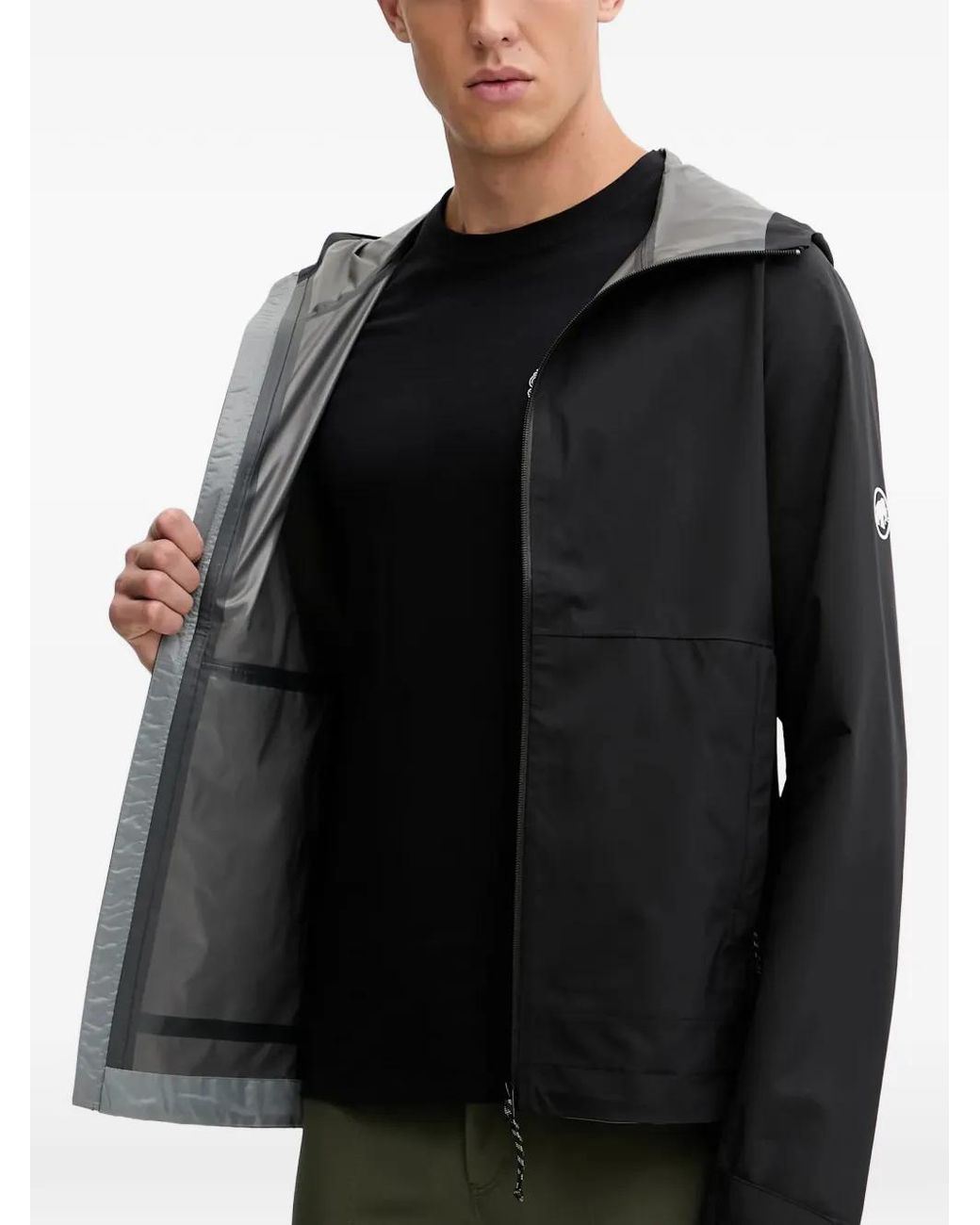 Mammut Linard Logo-Print Performance Jacket in Black for Men | Lyst