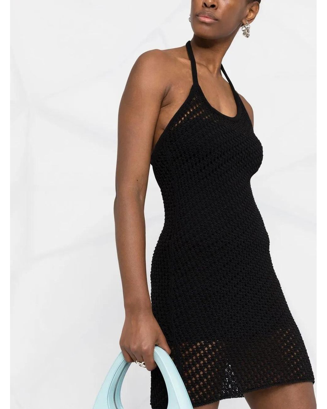 1017 ALYX 9SM Mini Crochet-Design Dress in Black | Lyst