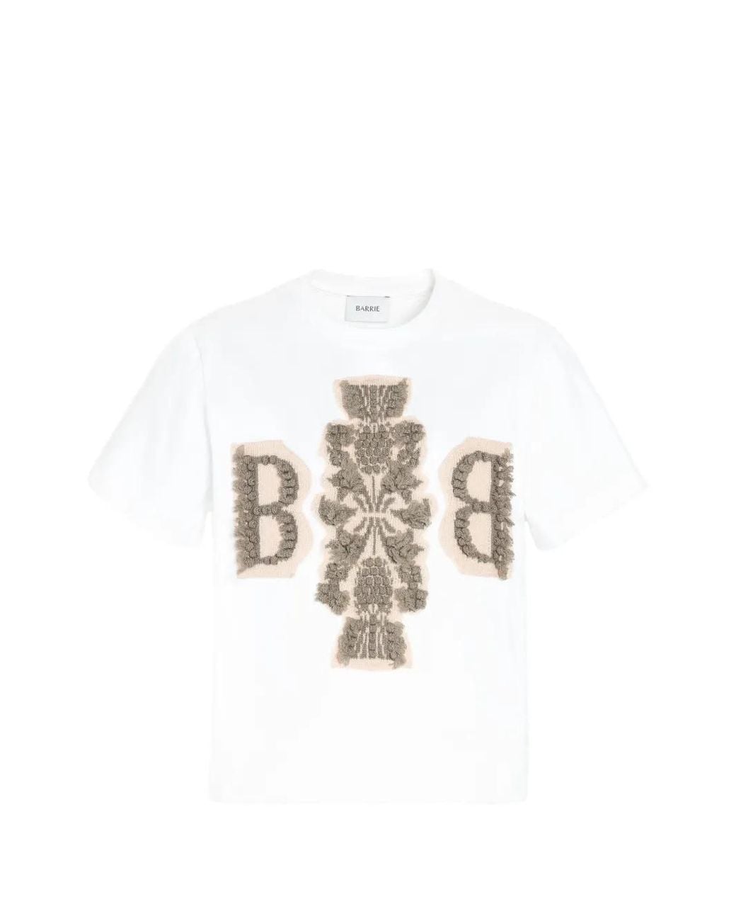 Barrie Logo Cropped T-Shirt in White | Lyst UK